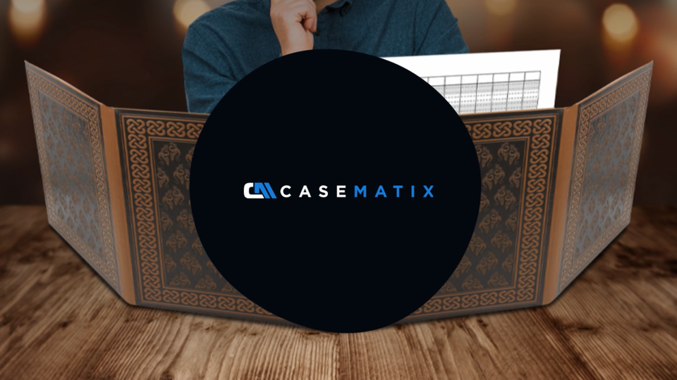 CASEMATIX 4-Panel DM Screen Faux Leather GM Screen for Tabletop RPGs ...