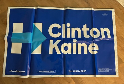 Political Yard Sign Clinton Kaine Plastic | eBay