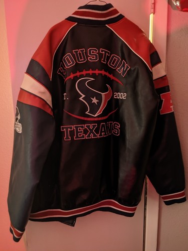 Men'a NFL Houston Texans Leather Jacket | eBay