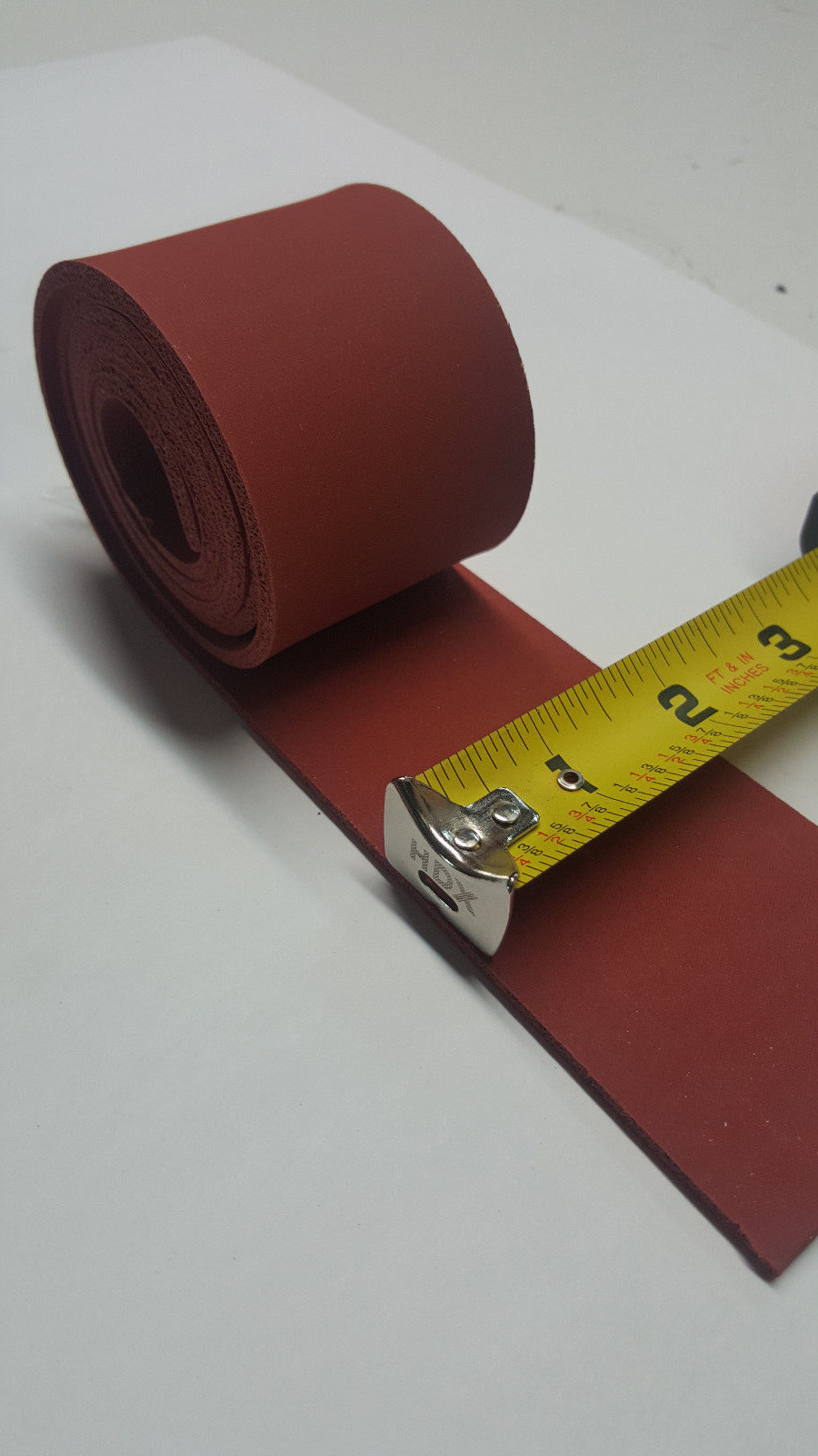 SILICONE SPONGE RUBBER ROLL 3/8 THK X 2” WIDE X 10 FT LONG HIGHT TEMP ...