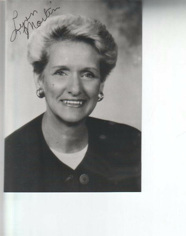 Lynn Martin Autographed Photo U.S. Secretary of Labor / Illinois ...
