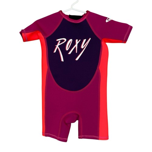 Roxy Wetsuit Syncro Series Spring Shorty Purple Pink Toddler Size 2T | eBay
