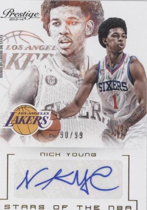 2013-14 Panini Prestige - Stars of the Nba Signatures Nick Young #30 / ...