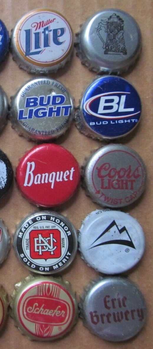 25 OLD SCHOOL OBSOLETE US BEER BOTTLE CAPS LOT 3 | eBay