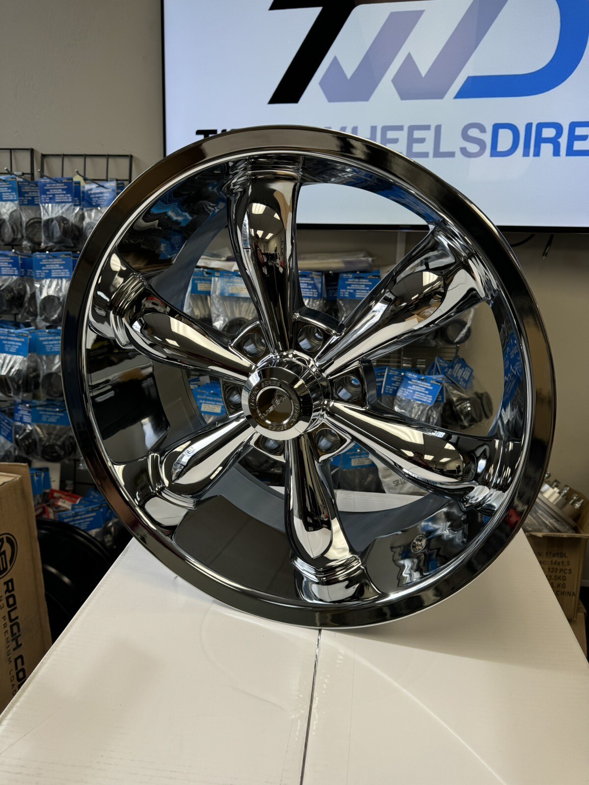 20x9 American Muscle 142 Legend 6 Chrome Wheels 6x5.5 (20mm) Set of 4 ...