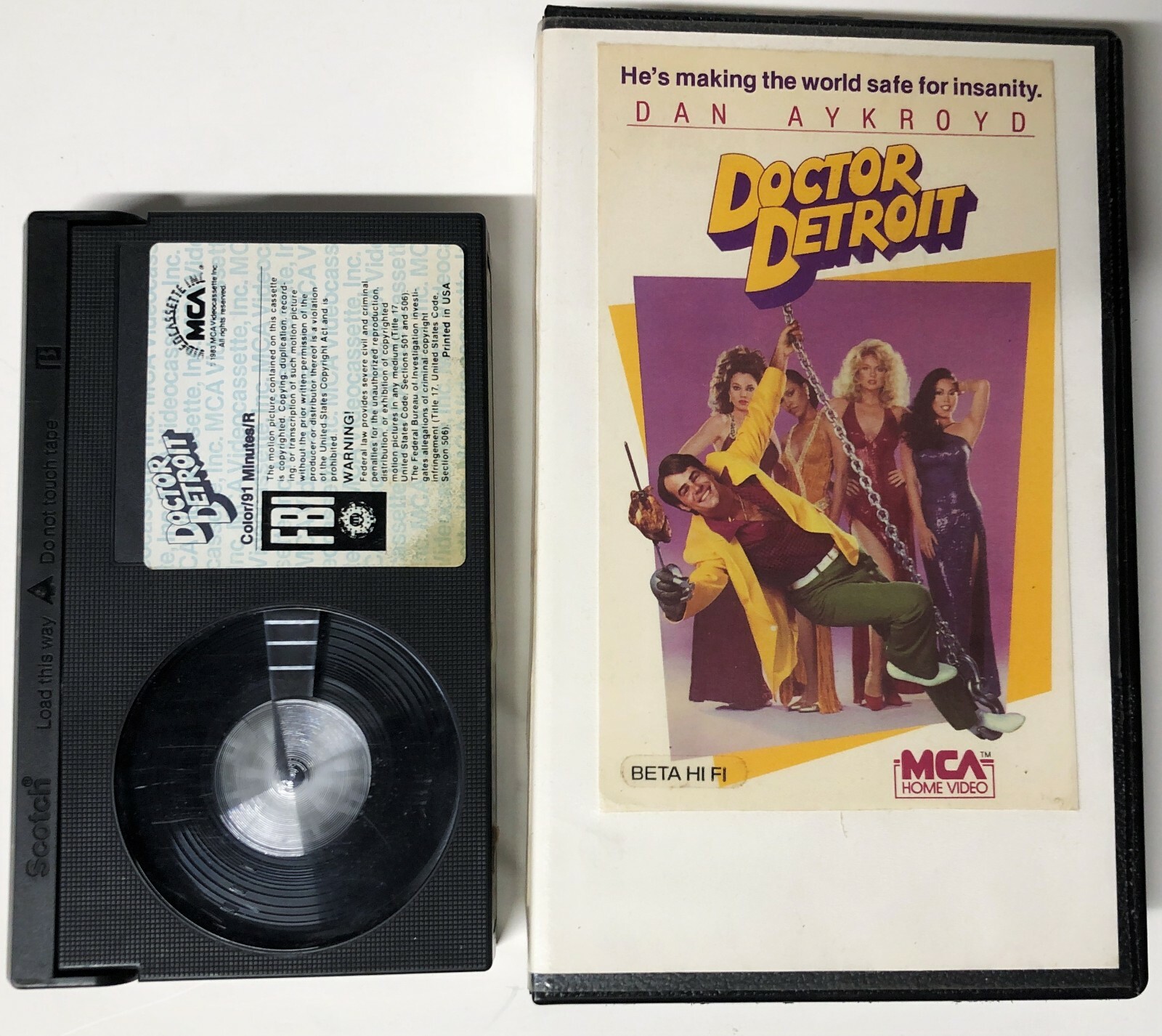 Doctor Detroit 1983 BETAMAX (not vhs) Rare Dan Aykroyd Beta | eBay