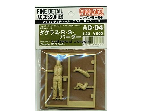 Fine Molds 1/32 scale pilot figure Royal Air Force Douglas Bader ...