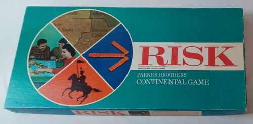 Original Risk Vintage 1968 Edition Parker Brothers Board Game Complete ...