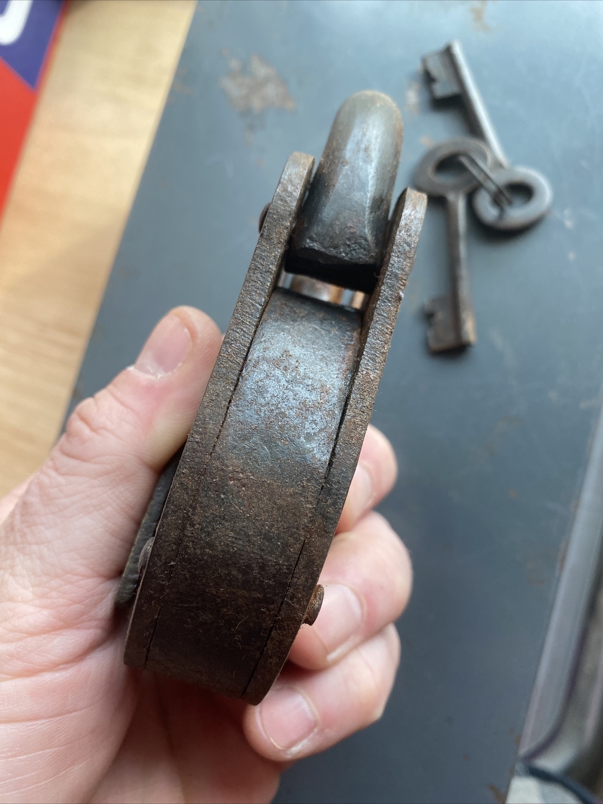 Winchester Padlock Stagecoach Gunsmith Lock Key Patina 1.5LB+ Western ...