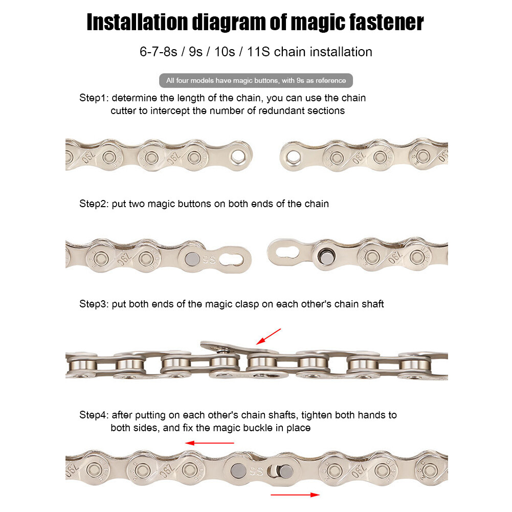 Bicycle Chains Variable Speed Anti-rust Mountain Road Bike Chain Parts ...