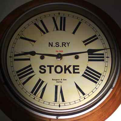 NSRY STOKE Clock, Victorian Style Wooden Surround Wall Clock, Antique ...