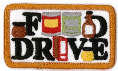 Girl Boy Cub FOOD DRIVE Pantry Donation Fun Patches Badges SCOUT GUIDE ...