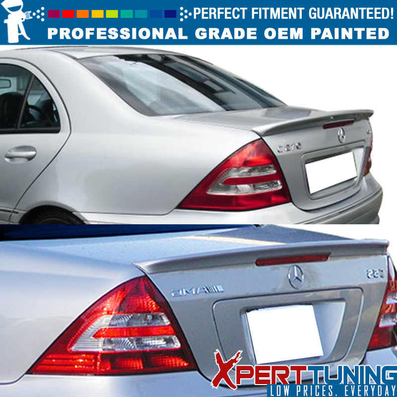 Fits 01-07 C-Class W203 4Dr Painted AMG Style Trunk Spoiler - Painted ...