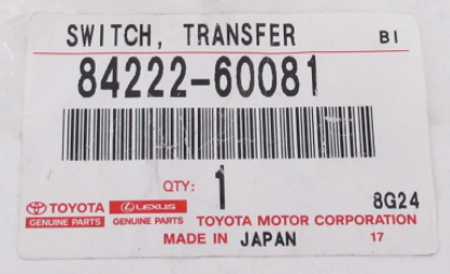 Toyota Lexus Genuine OEM 84222-60081 Transfer Indicator Switch Brand ...