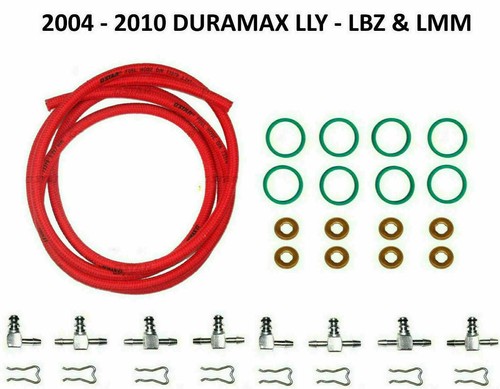 Duramax LLY LBZ LMM Fuel Injector Return line Install Kit - METAL ...