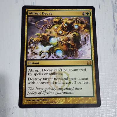 Magic the Gathering MTG Abrupt Decay (141) Return to Ravnica LP | eBay