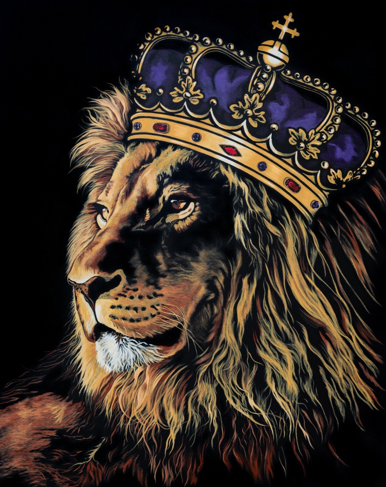 Lion Wearing Crown