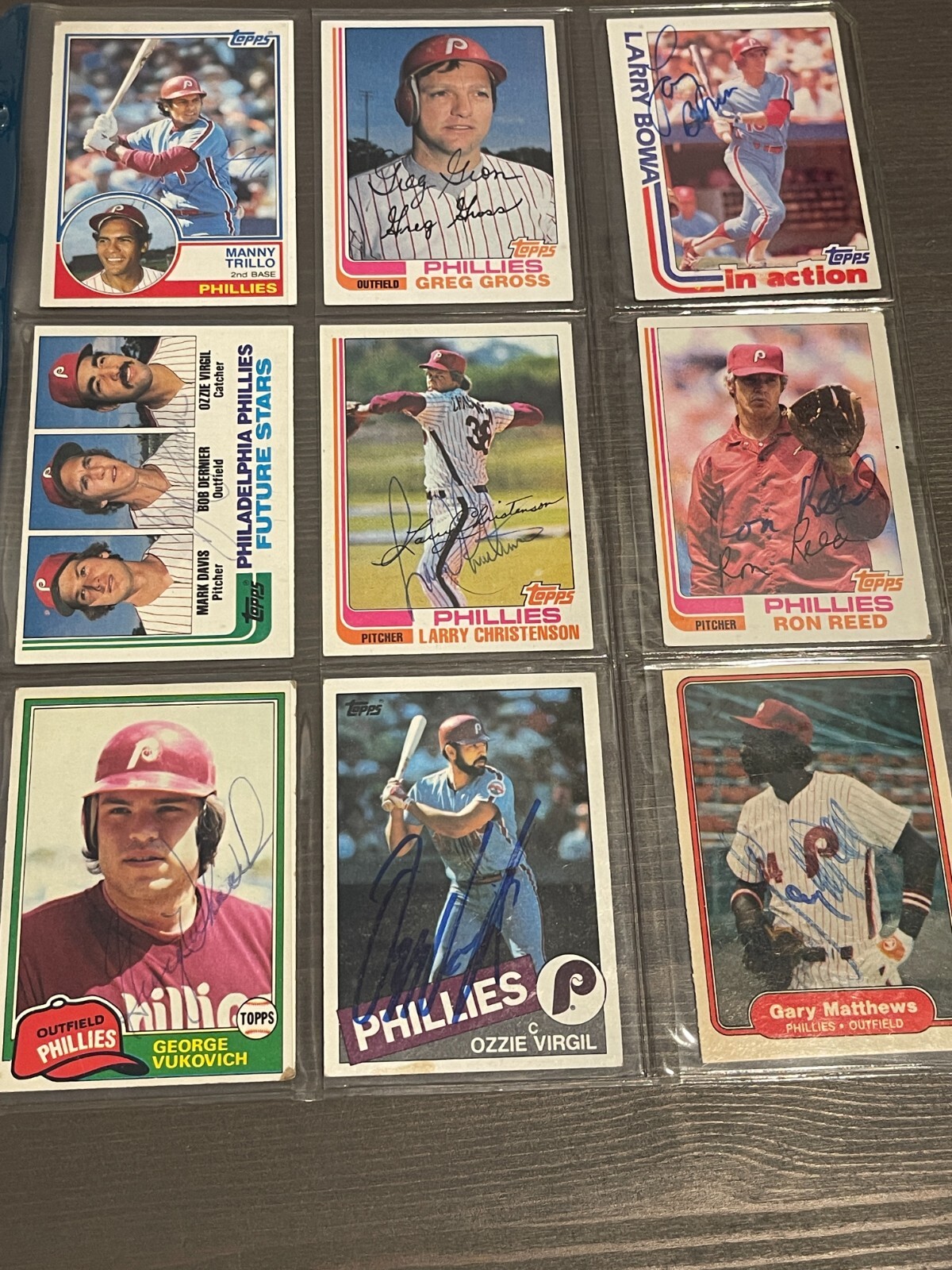 Phillies Lot of (12) Signed Baseball Cards - Autographed, early 1980s ...