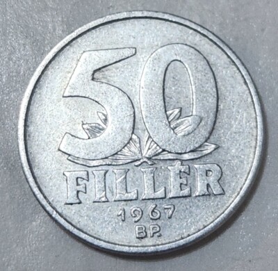 HUNGARY 🇭🇺 FIFTY (50) FILLÉR COIN 1967 (COMMUNIST ERA) | eBay