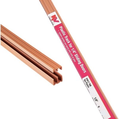 (10)-72" X 1/4" Sliding Door Glass Plastic Track & Guide P2417 TAN 72 ...