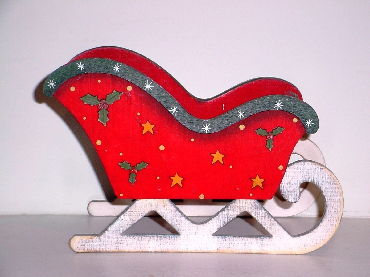 Red Wooden Sled