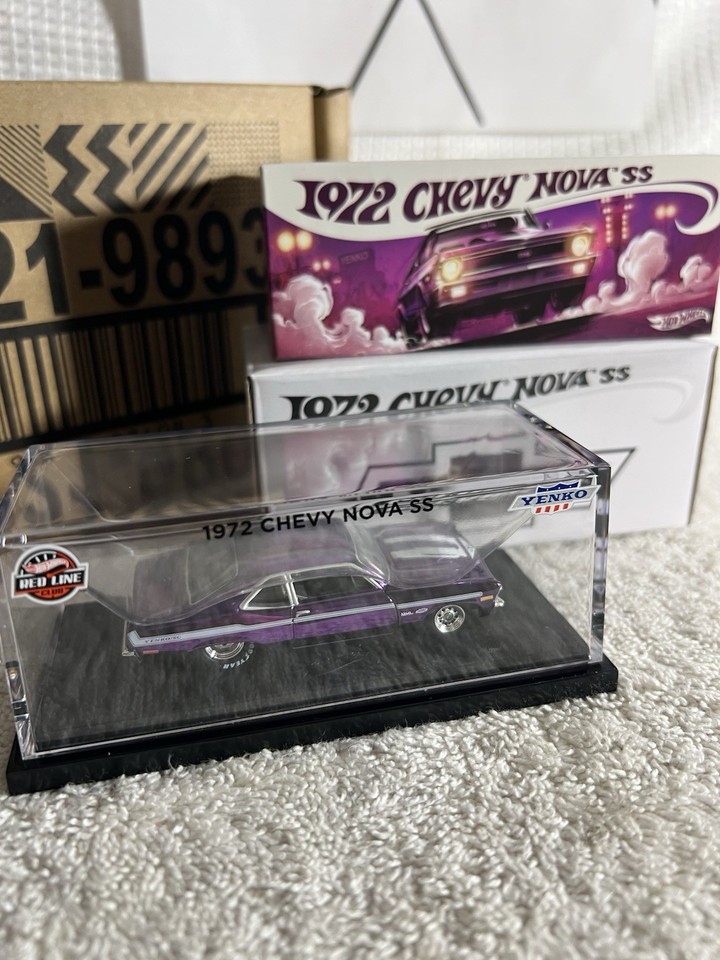 2025 HW Hot Wheels RLC Exclusive 1972 Chevy Nova SS PURPLE Spectraflame ...