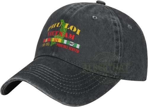 PHU LOI Vietnam Veteran Unisex Denim Hat Adjustable Baseball Cap | eBay