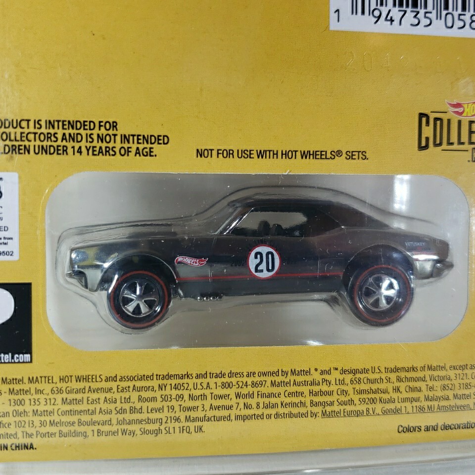 Hot Wheels Red Line Club Exclusive Custom Camaro Chrome RLC 20th ...