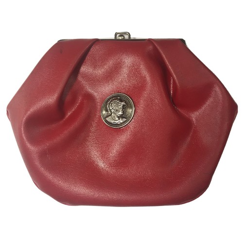 vintage Red Vinyl Purse Tote Bag MCM Cool Retro 60’ 70’s Disco Hippy ...