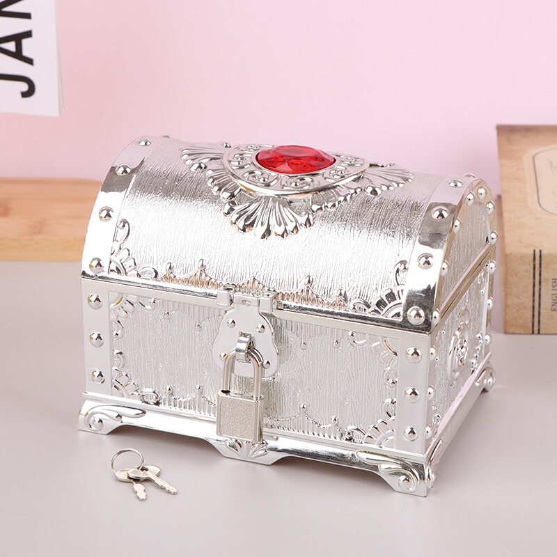 Pirate Treasure Chest Decoration Adventurous Treasure Box With Lock ...