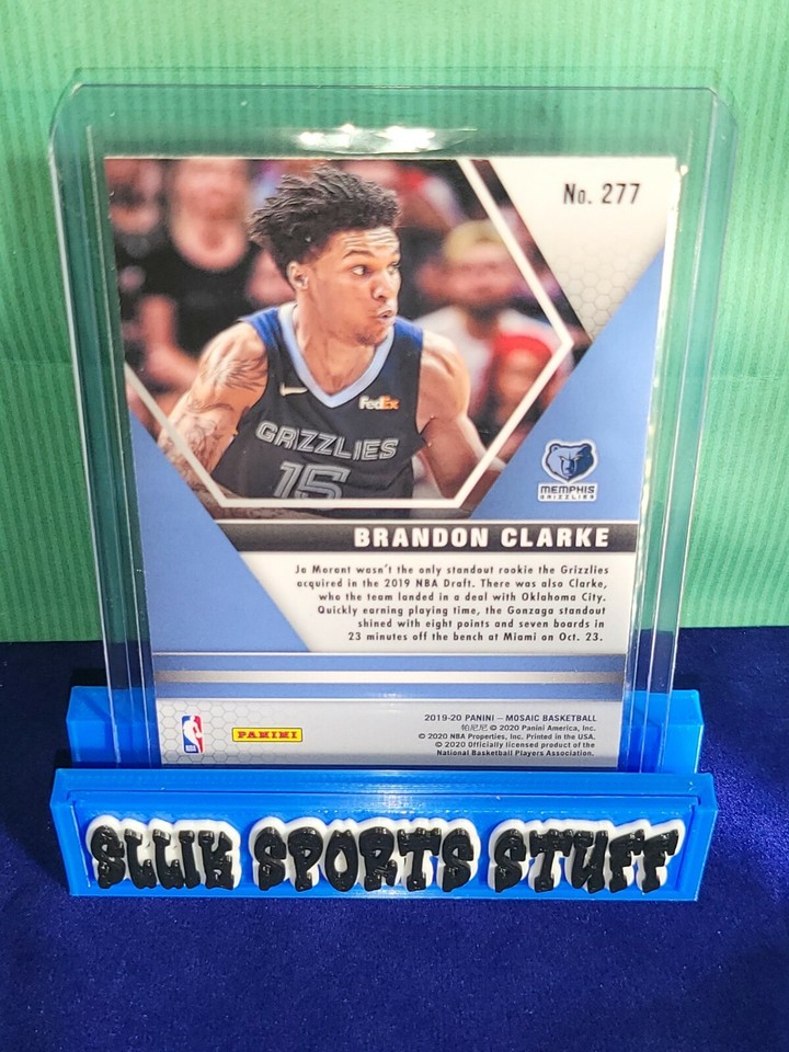 BRANDON CLARKE 2019-20 Panini Mosaic Basketball NBA Debut RC Rookie ...