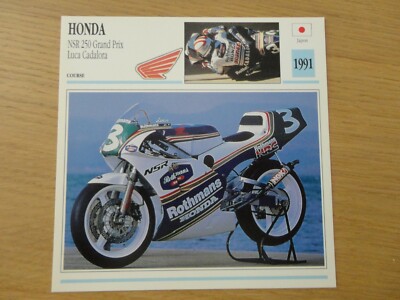 HONDA NSR 250 grand prix L. CADALORA .1991 Fiche Moto Classic ...