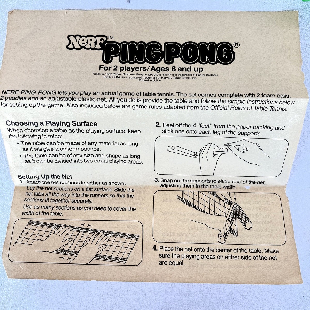 Ping Pong Rules Printable