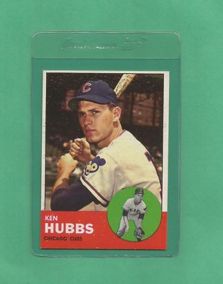 1963 Topps Chicago Cubs Ken Hubbs # 15 NM-MT Tough Card !!! | eBay