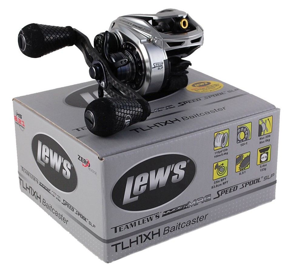 LEW'S TEAM LEW'S HYPERMAG TLH1XH 8.3:1 GEAR RATIO RIGHT HAND BAITCAST ...