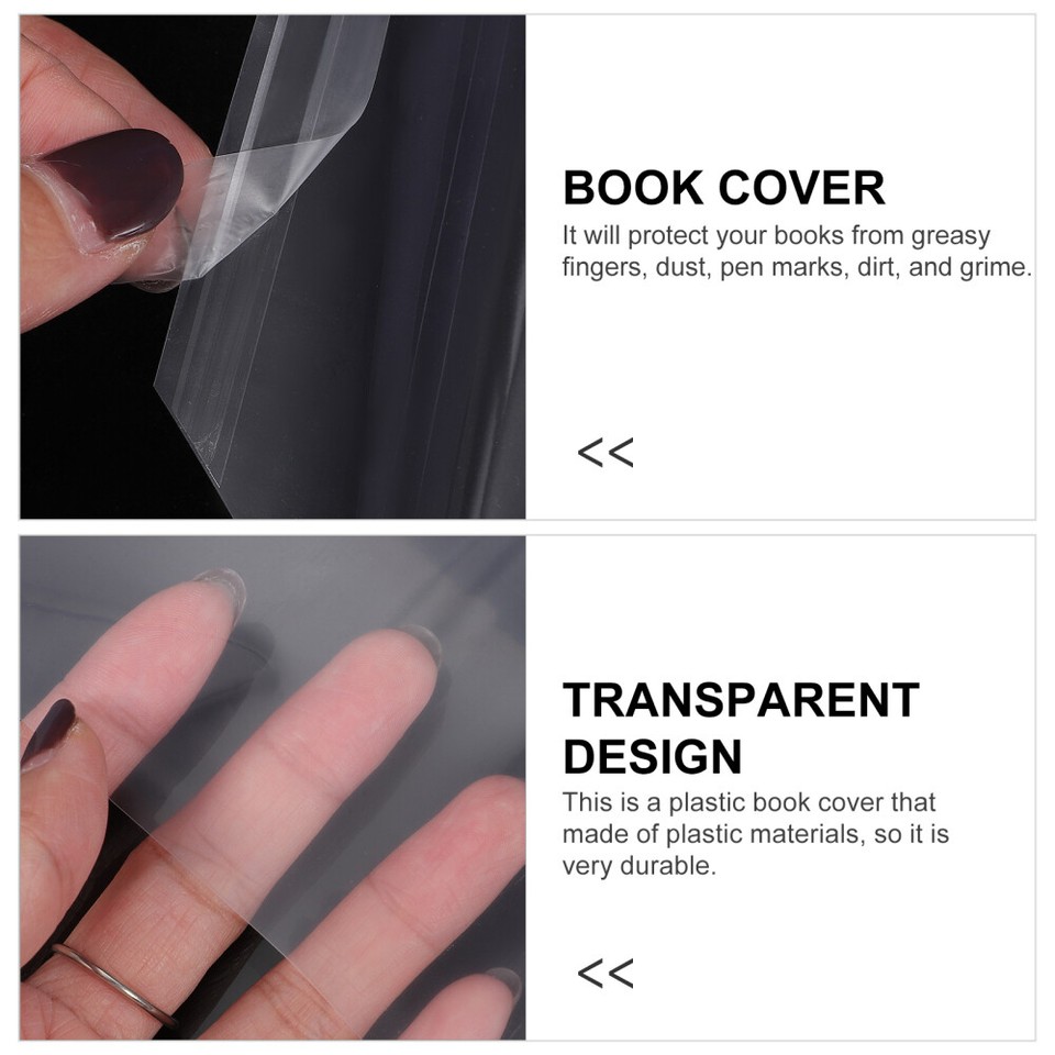 10pcs a5 cover Width Adjustable Book Cover Plastic Book Cover Book ...