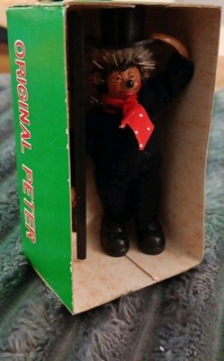 Mecki Hedgehog Chimney Sweep Ornament Figurine Steiff Austria Original ...