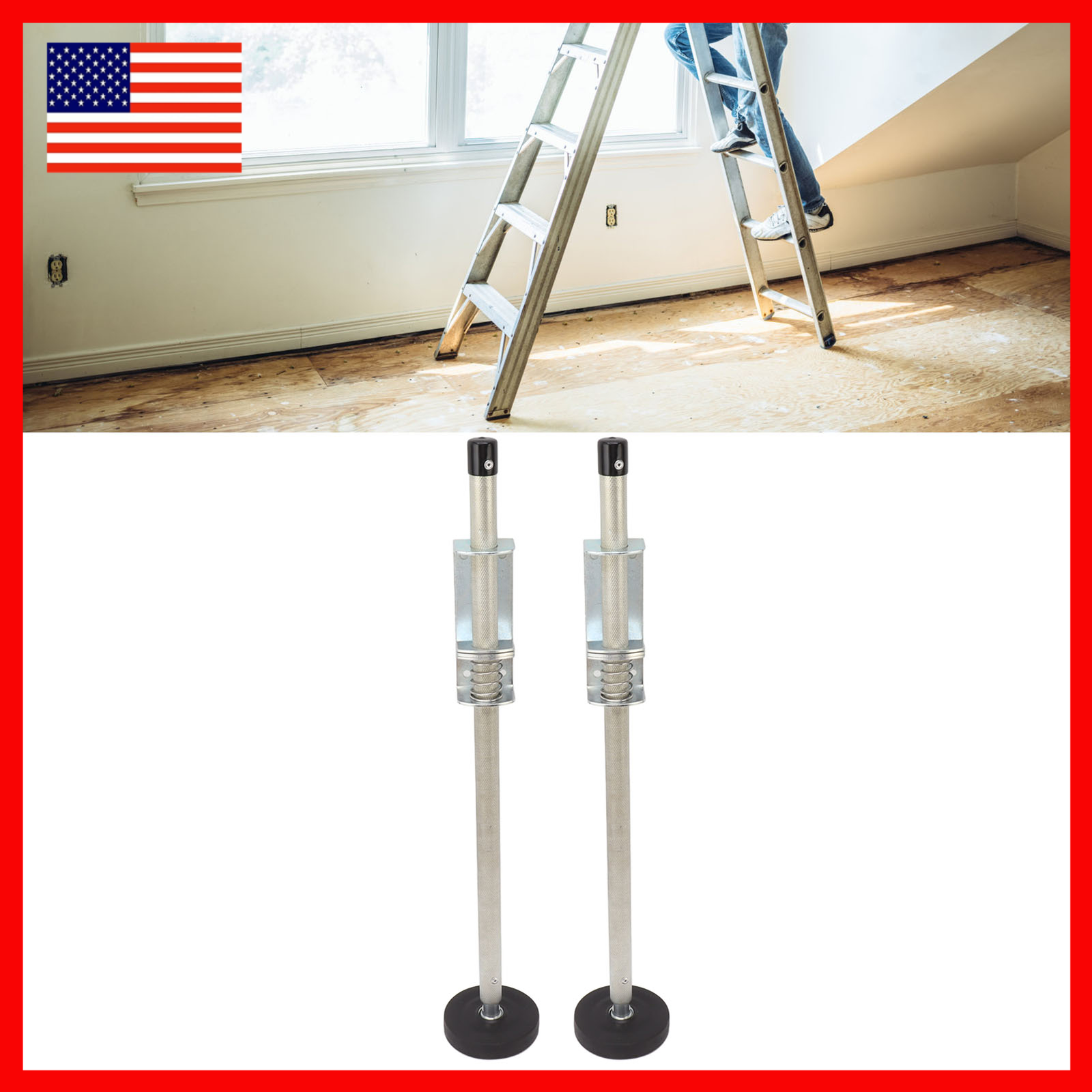 -2PCS Adjustable Ladder Leveler 60cm Ladder Leveling Feet For Stable ...