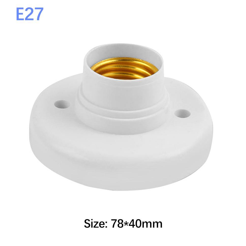 10pcs 220V E27 Lamp Holder Home Corridor Stair Round Light Bulb Socket ...