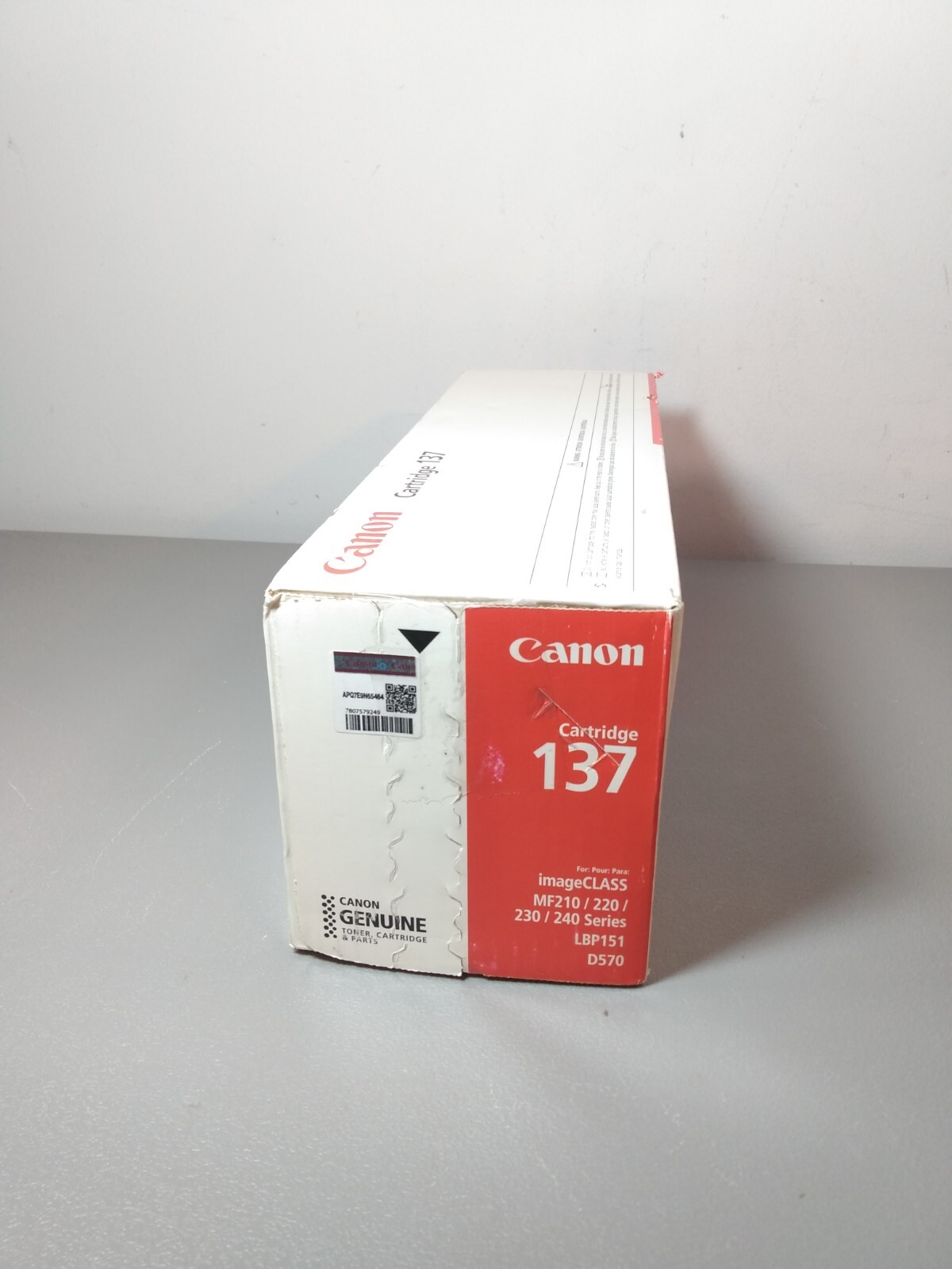 Genuine Canon 137 Black Toner Cartridge imageCLASS MF210 220-240 D570 ...
