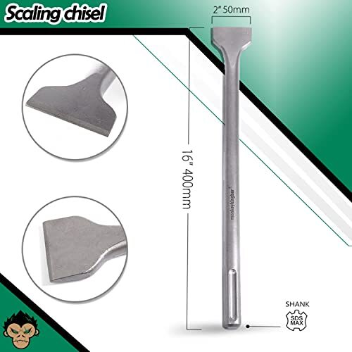 -Sds Max Bits 16" SDS Chisel Set-3pcs Masonry Drill Bits Set Suitable ...