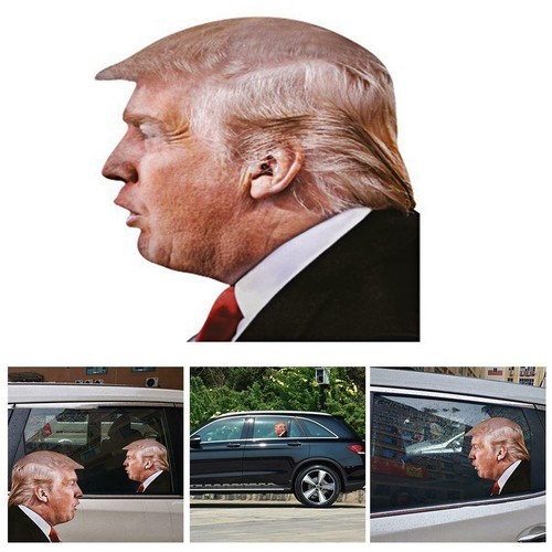 President Donald Trump Car Auto Sticker Life Person Size Passenger Side ...