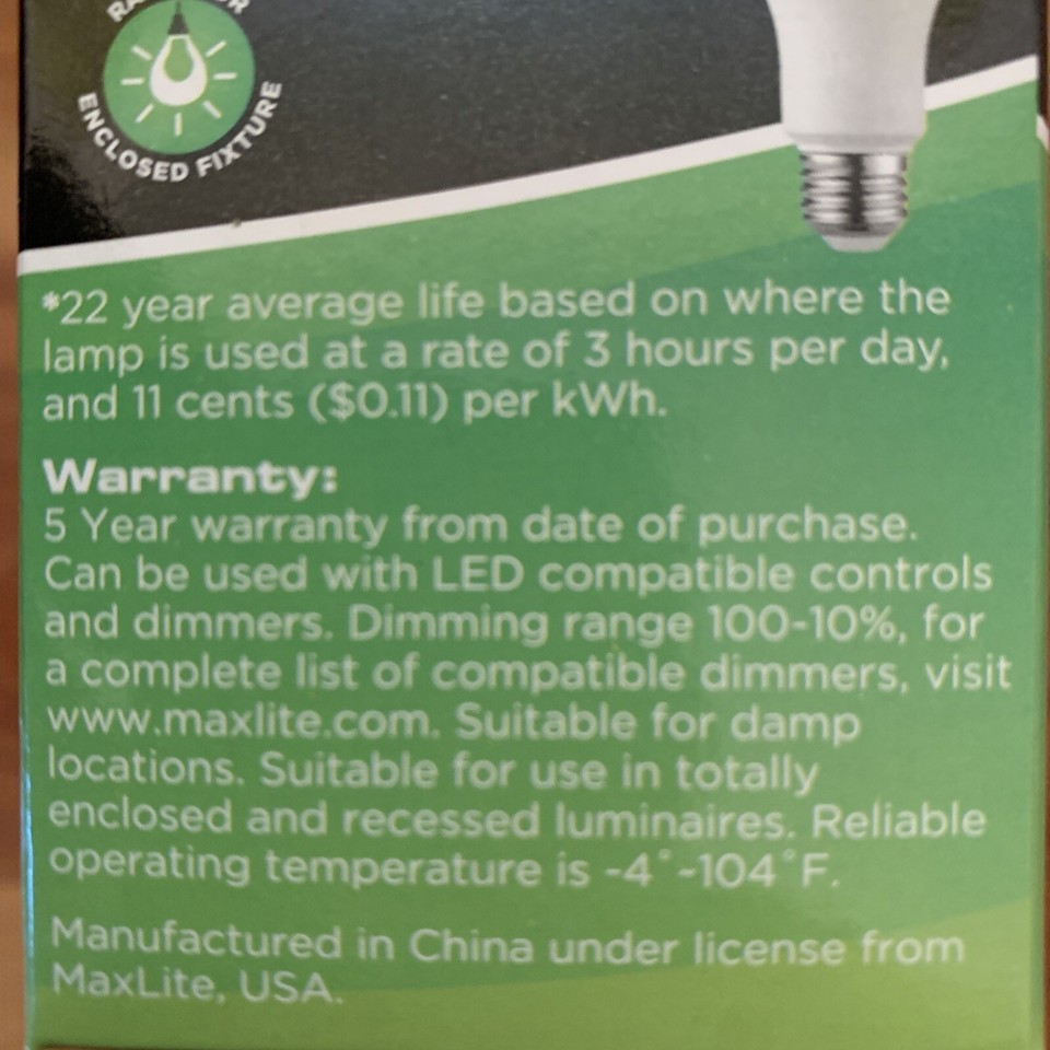 96 75W Replacement 10W LED Light Bulbs 1100L Soft White 2700k A19 ...