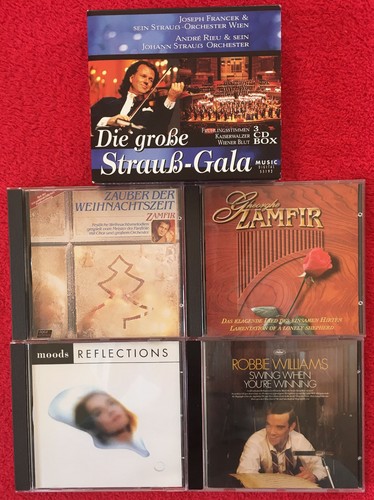 Music Mix: 7 CDs Robbie WILLIAMS, Gheorghe ZAMFIR, André RIEU, Moods ...