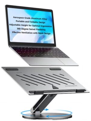 Portable Foldable Laptop Stand, Adjustable Height Ergonomic B4-Base ...