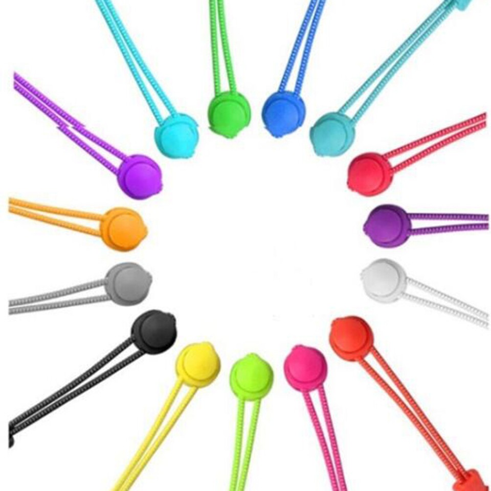 Stretching Lock Lace Of Locking Shoe Laces Elastic Sneaker Shoelaces ...