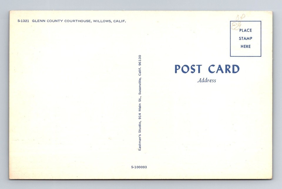 Willows CA-California, Glenn County Court House, Antique Vintage ...