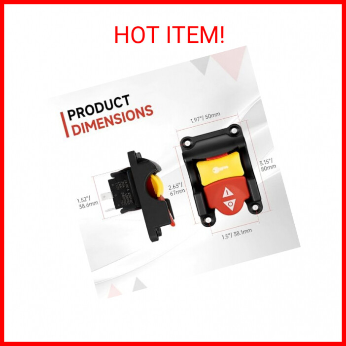 Belleone Table Saw Switch for Ryobi Craftsman, Safety Table Saw Power ...