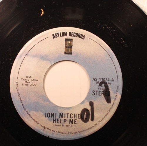 Rock Nm! 45 Joni Mitchell - Help Me / Just Like This Train On Asylum ...