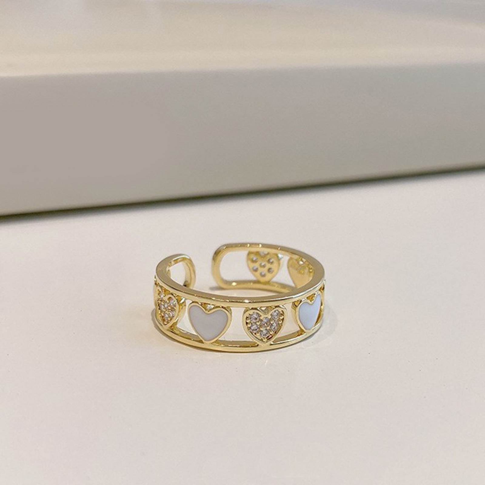 Ladies Ring Open Decorative Light Luxury Open Finger Ring Chic | eBay